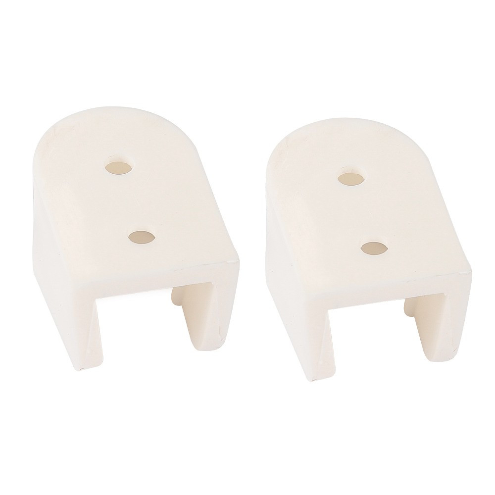 Set of 2 plastic closet brackets diameter 16mm - CF14049 - Mecatechnic.com