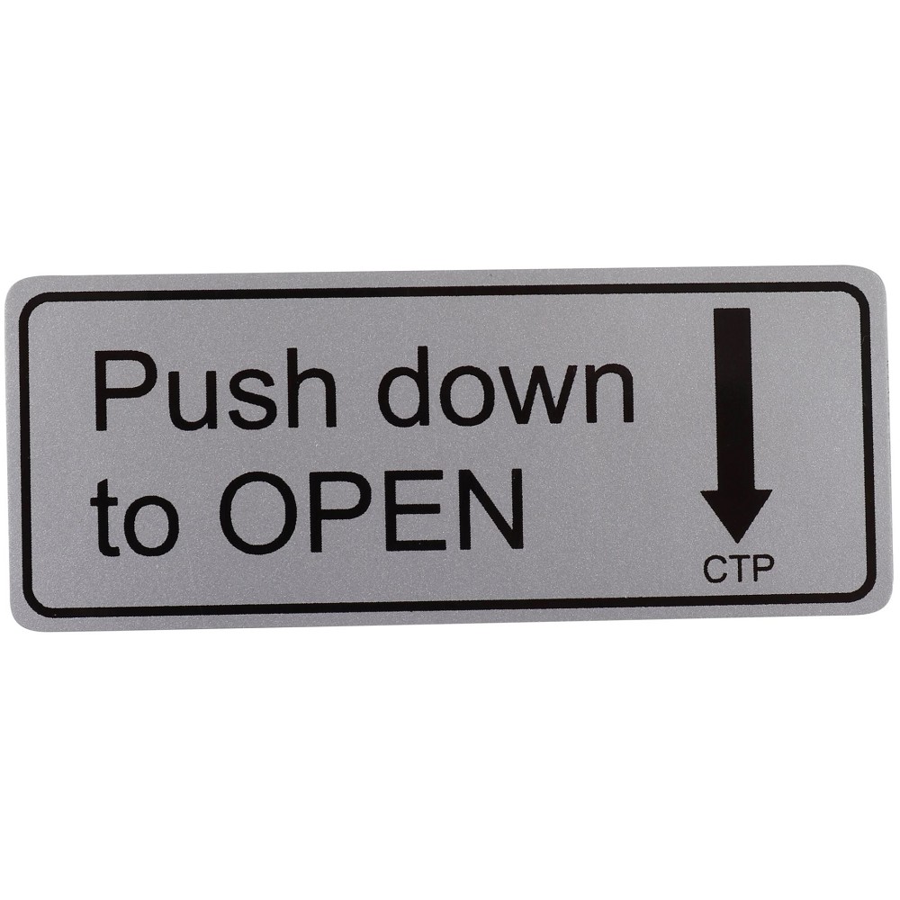 Autocollant push down to open pour VOLKSWAGEN Transporter T25 (05/1979 ...