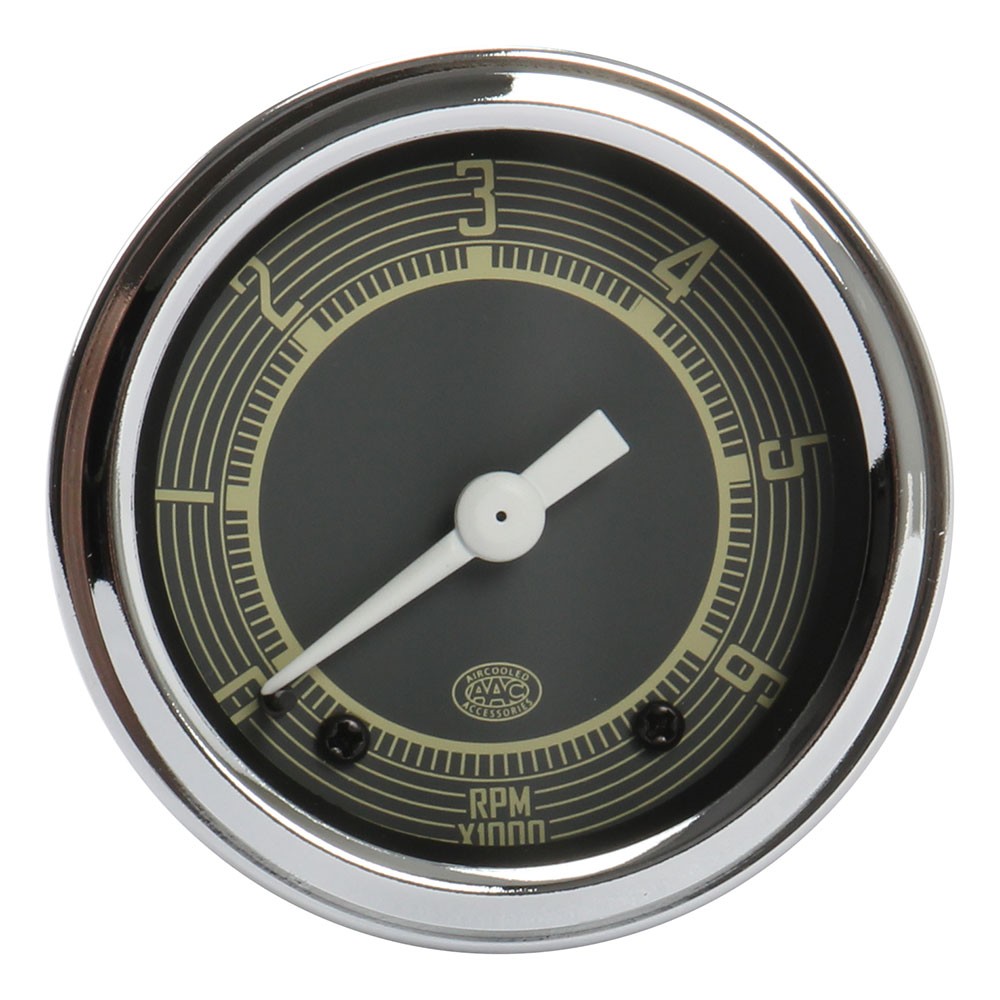 Vintage chrome 6,000 RPM rev meter 52mm - 12V AAC195 - UB10006 ...