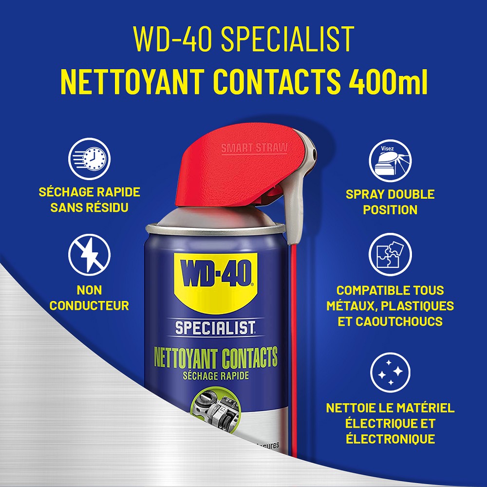 WD-40 Specialist Contact Cleaner - aerosol - 400ml - UD28007 wd40 ...