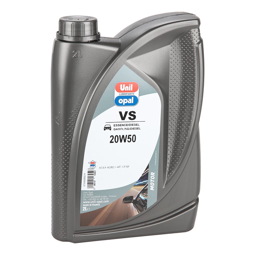 Huile moteur UNIL OPAL MOTOR VS 20W50 - minérale - 2 Litres - UD30394 unilopal - Mecatechnic.com