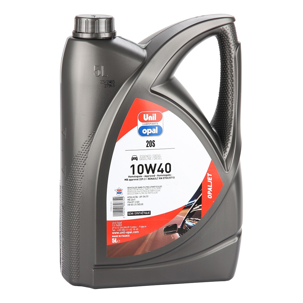 Huile moteur UNIL OPAL OPALJET 20S 10W40 - semi-synthétique - 5 Litres ...