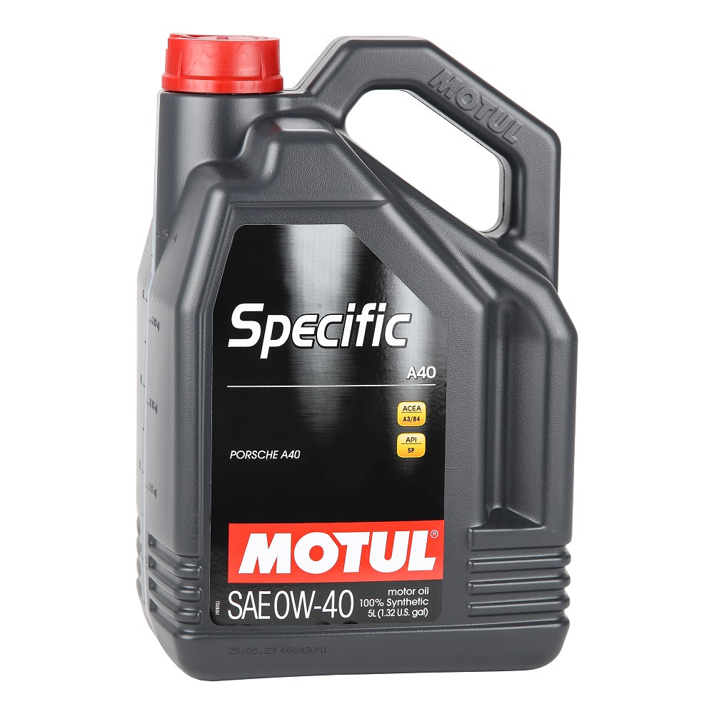 Huile moteur MOTUL Specific PORSCHE A40 0W40 - 100% synthèse - 5 Litres ...