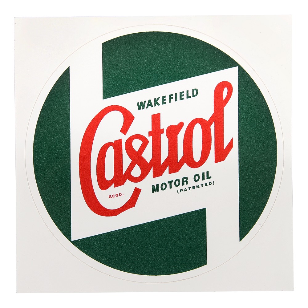 Castrol selbstklebender Sticker Durchmesser 8cm - UF09031 - Mecatechnic.com