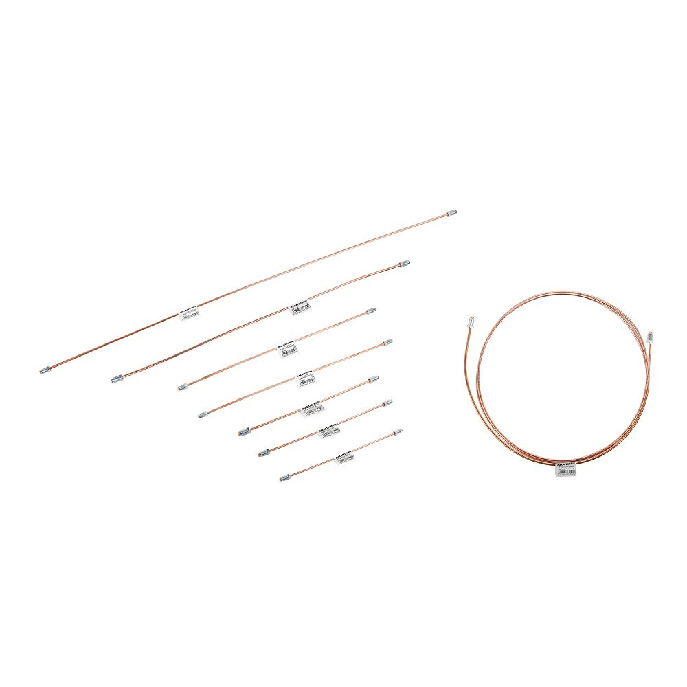 Set of rigid copper brake pipes for Volkswagen Beetle 1302/1303 fitted ...