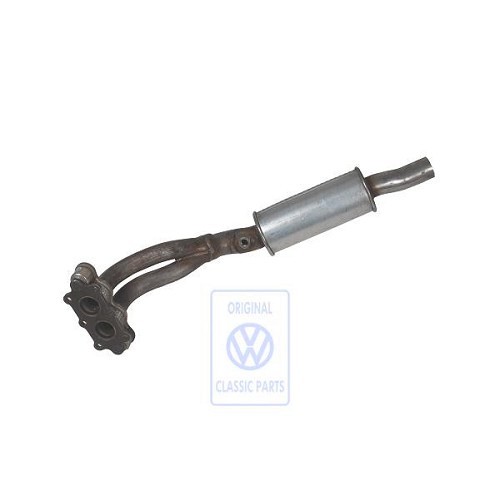 Exhaust pipe with front silencer front Golf Mk3